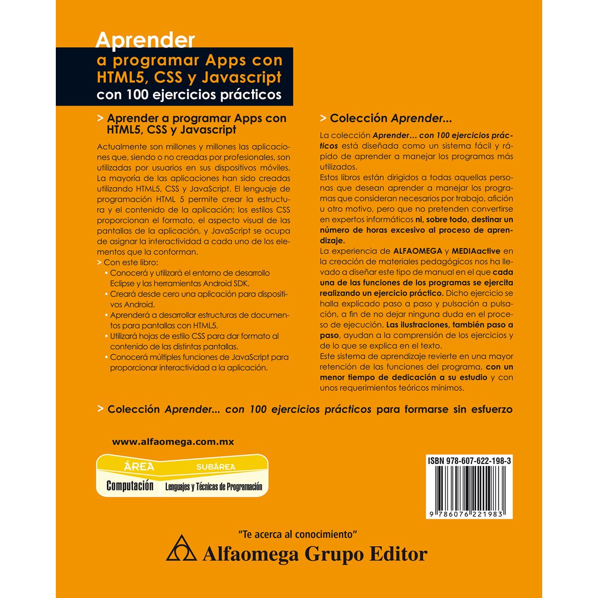 Aprender a programar Apps Con HTML5, CSS y JavaScript con 100 ...