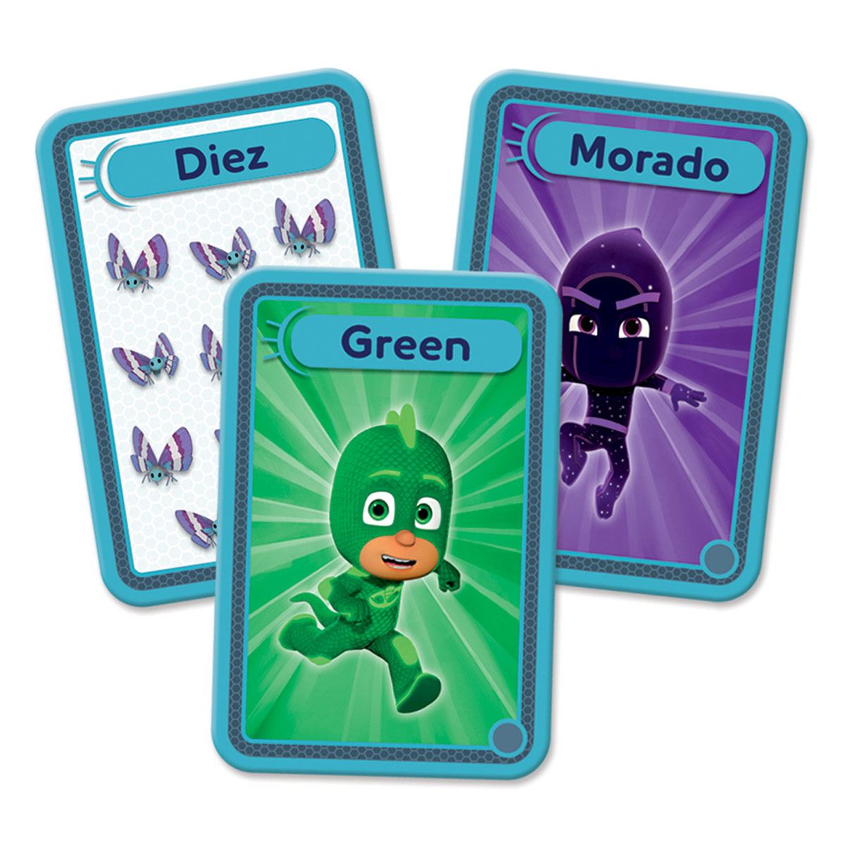 Flashcards Numeros y colores bilingues Pj masks Novelty