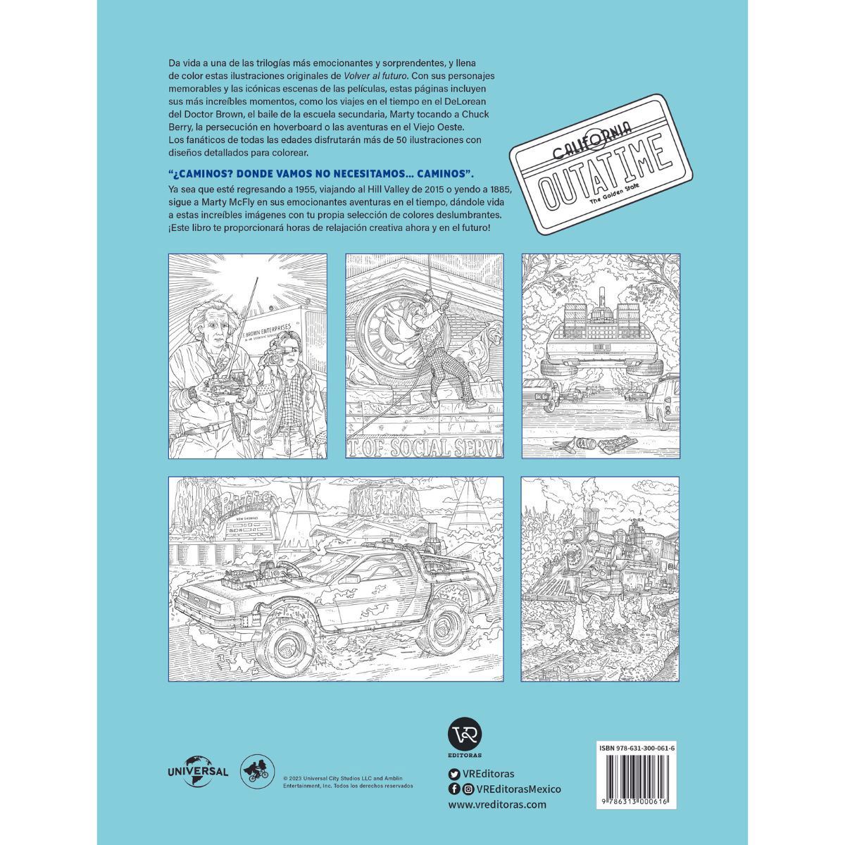 Volver Al Futuro El Libro Oficial Para Colorear
