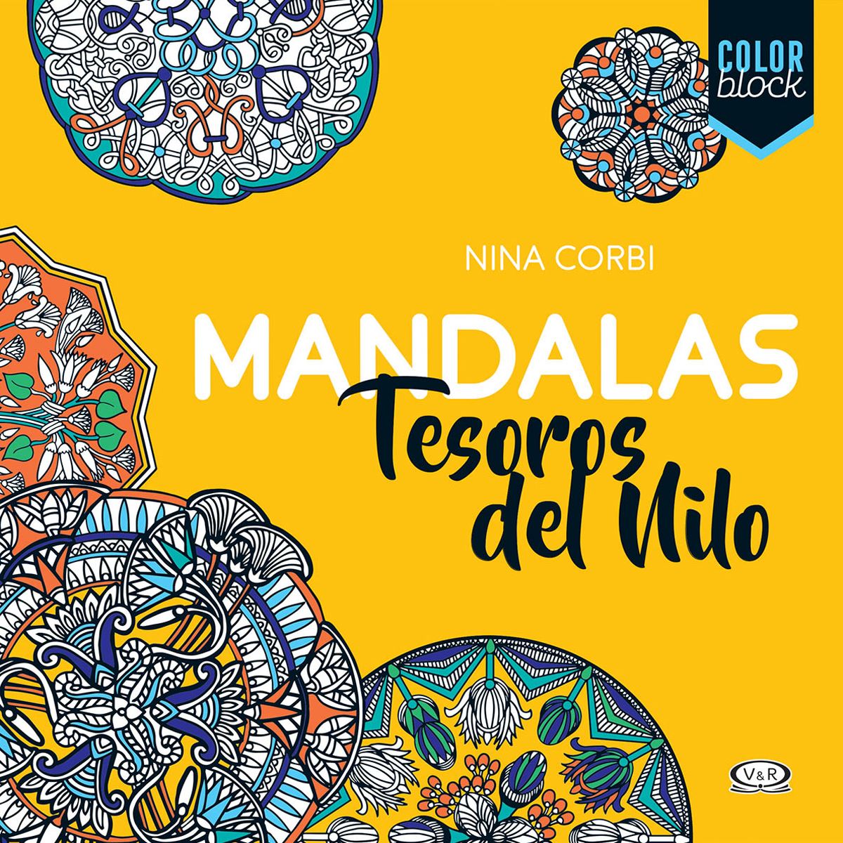 Mándalas tesoros del Nilo color block