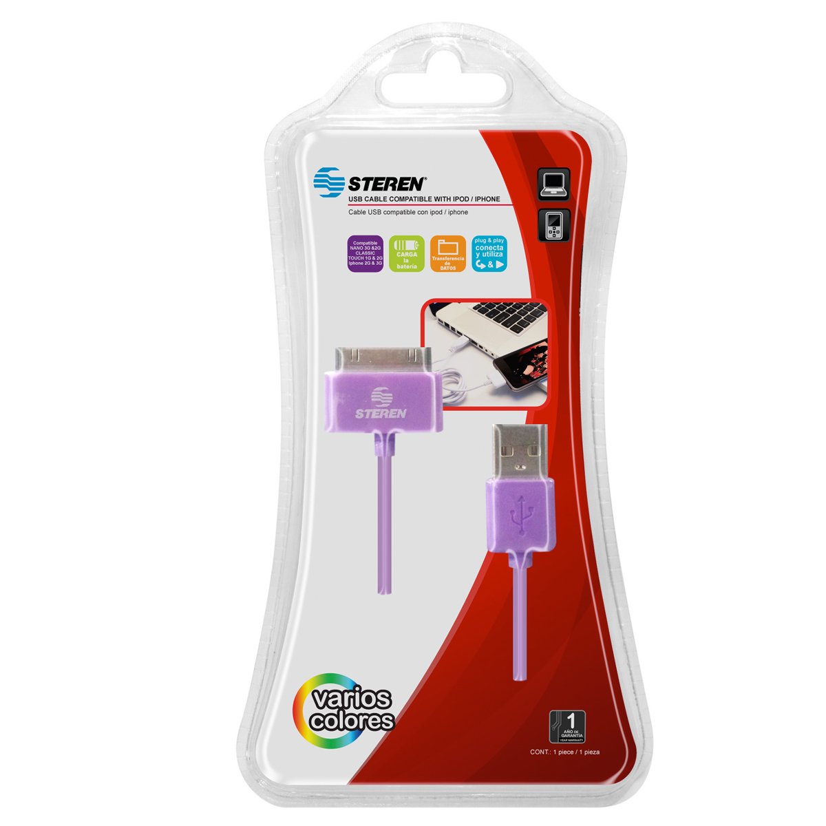 Cable Usb a Dock para Reproductor de Música Mp3, Mp4 (Plug And Play)