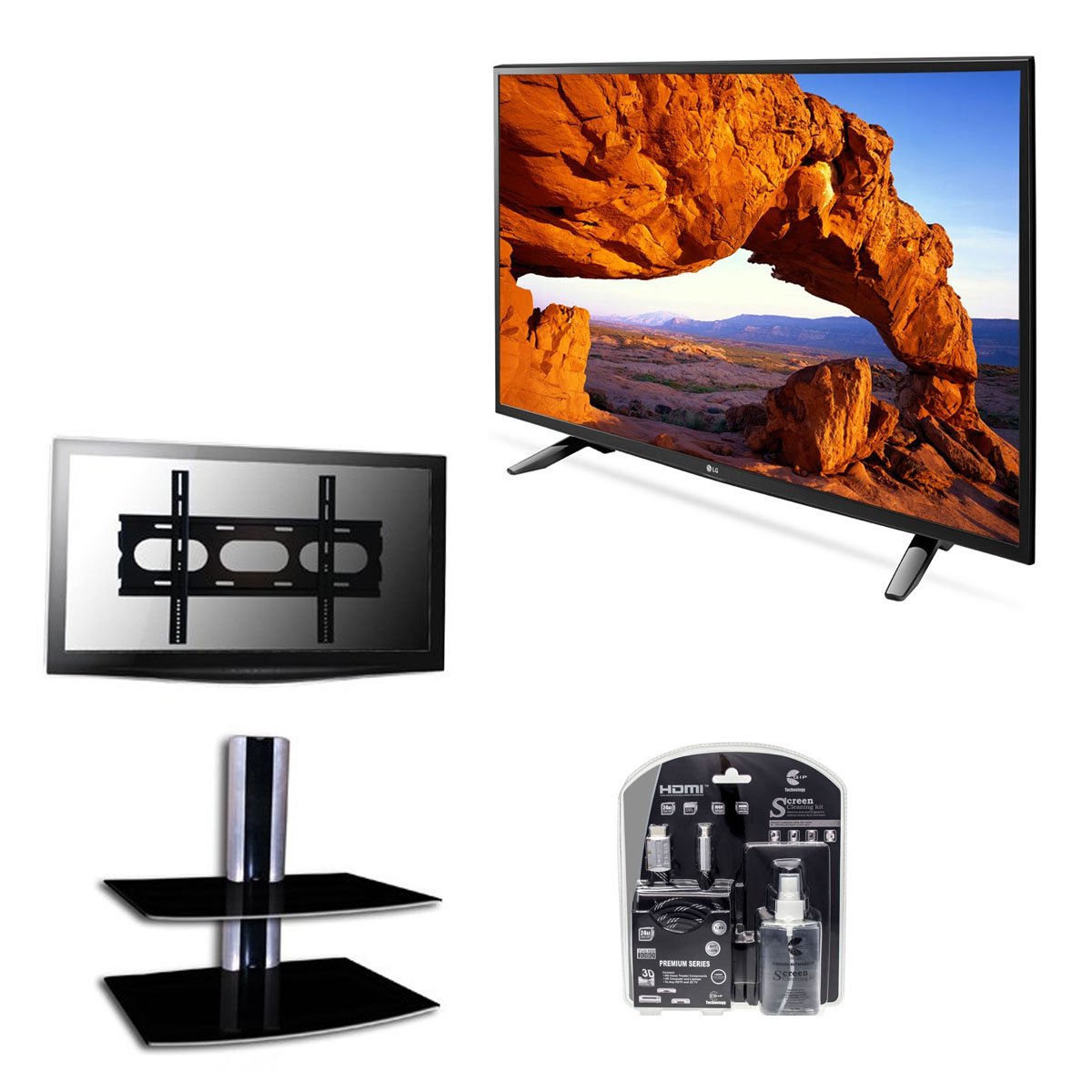 Paquete: Pantalla Led Lg 43" Fhd Smart 43Lh5700 + Mueble de Pared