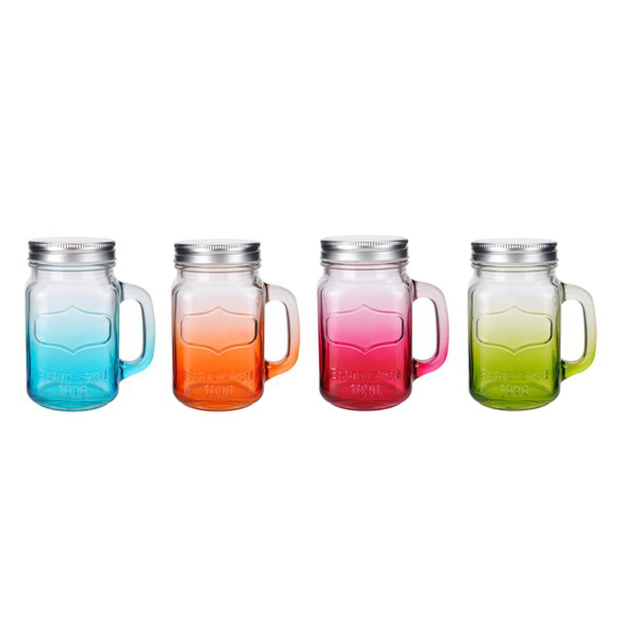 Mason Jar Tapa Varios Colores Degradado