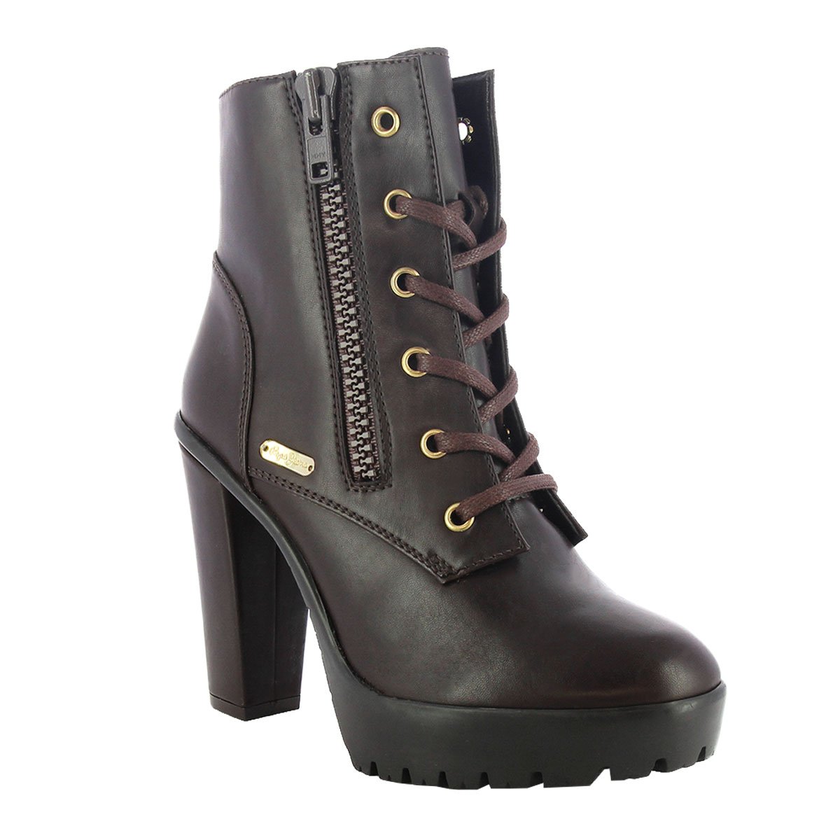 Venta > botas de tacon con agujetas > en stock