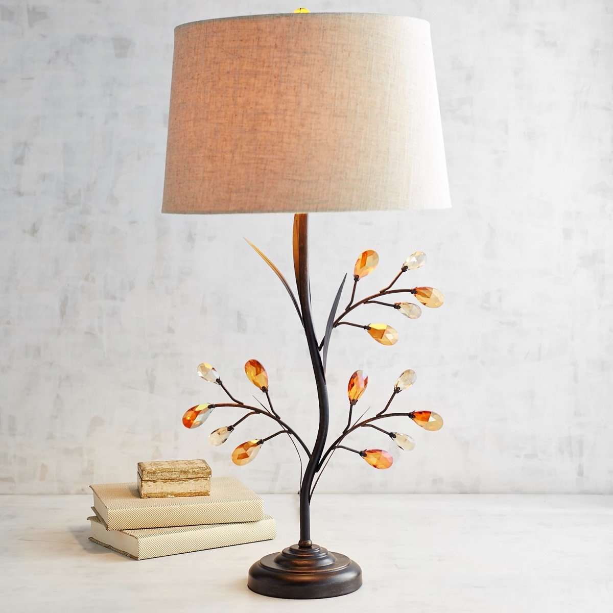 Lámpara Crystal Leaf Pier 1 Imports