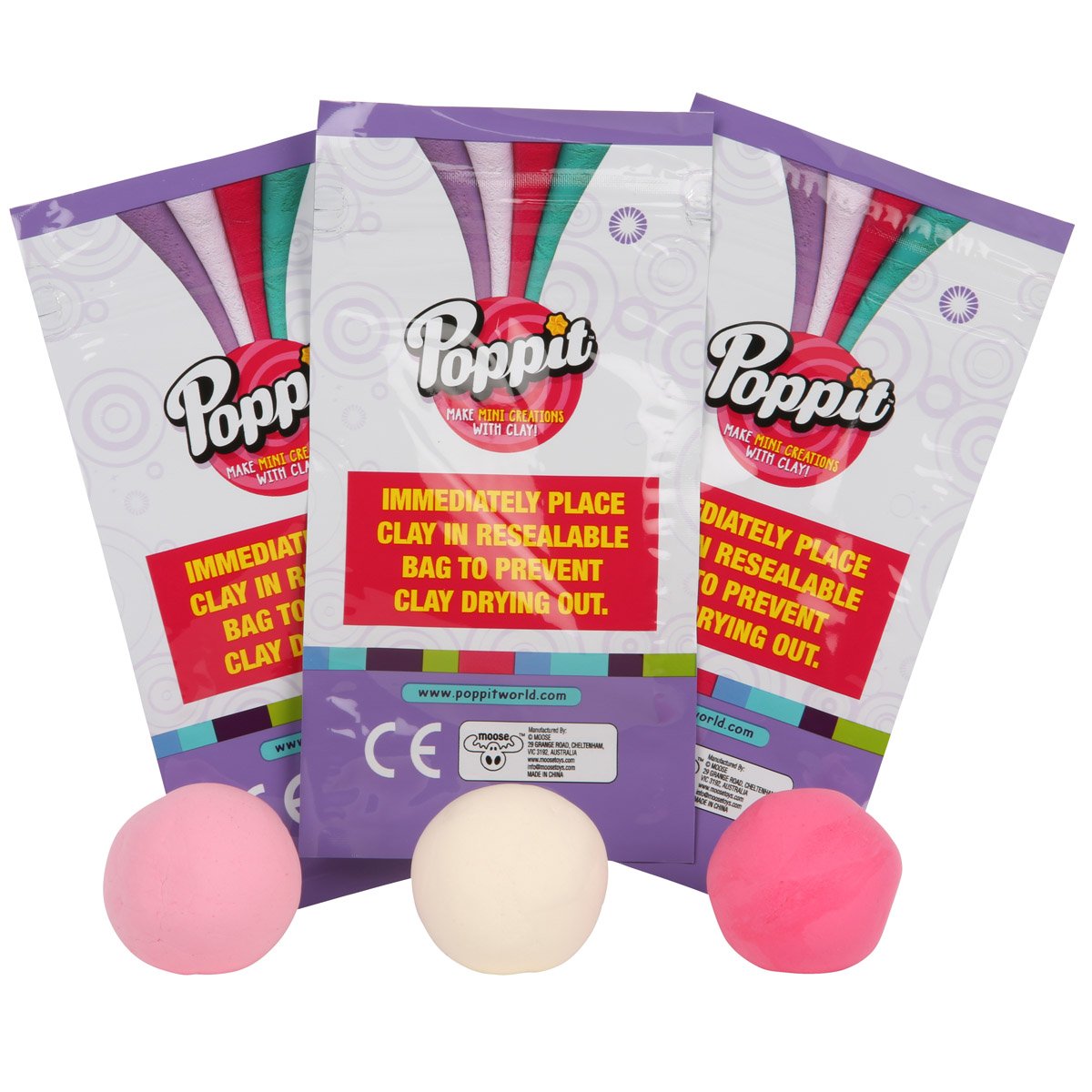 Poppit Single Clay Pack Bandai