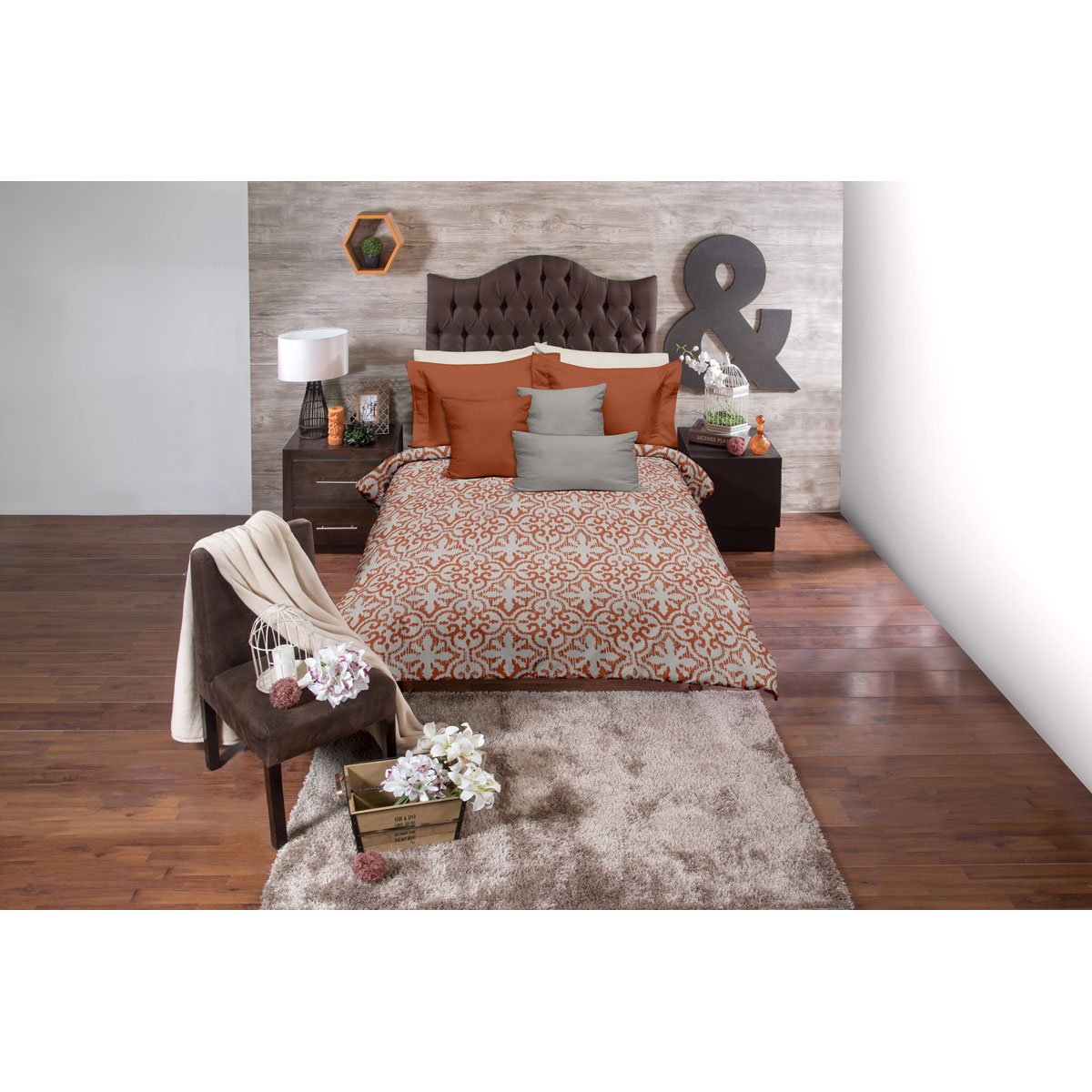 Juego de Edredon Odelia Home Nature - King Size