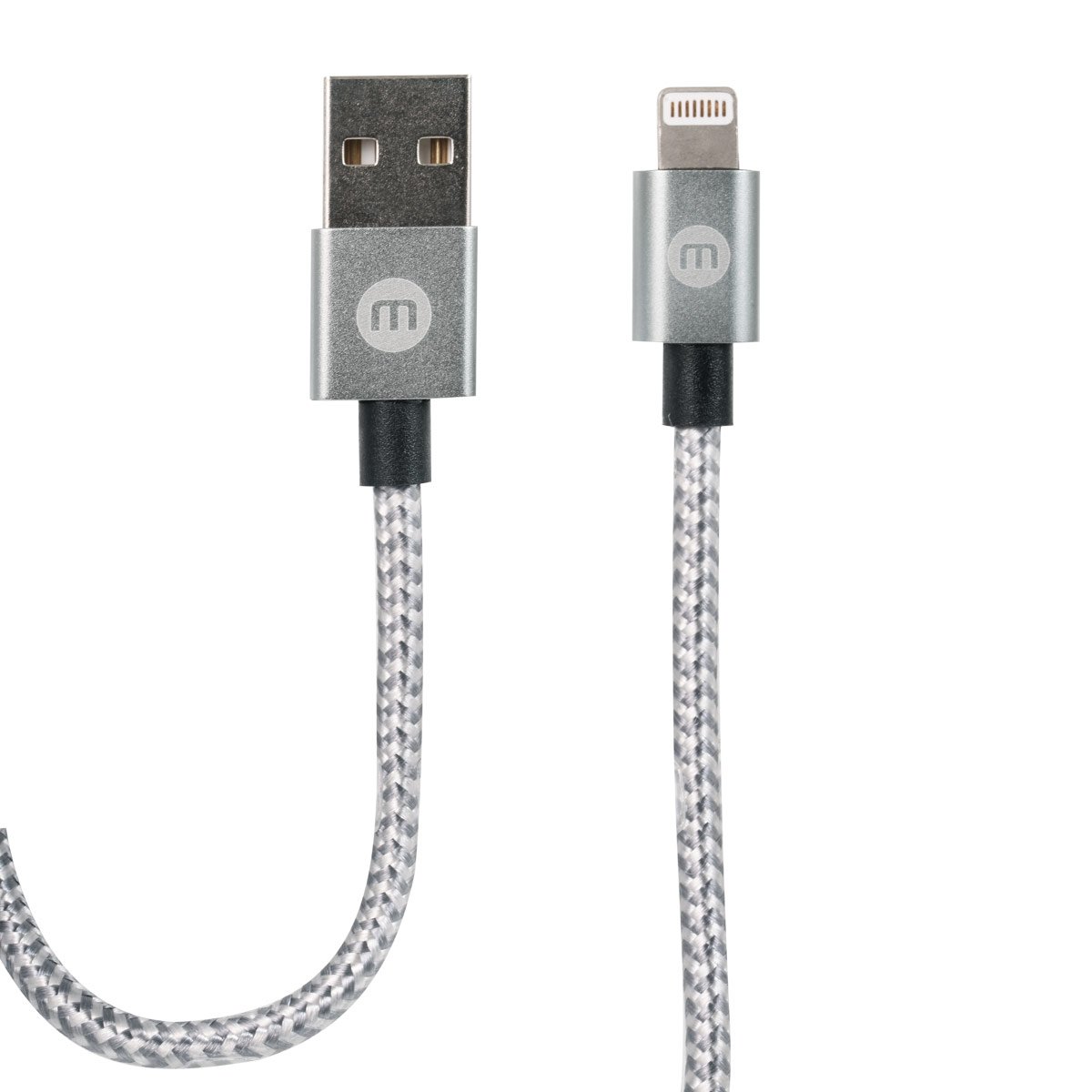 Cable Usb Iphone 7/6/5 Nylon Plata Mobo