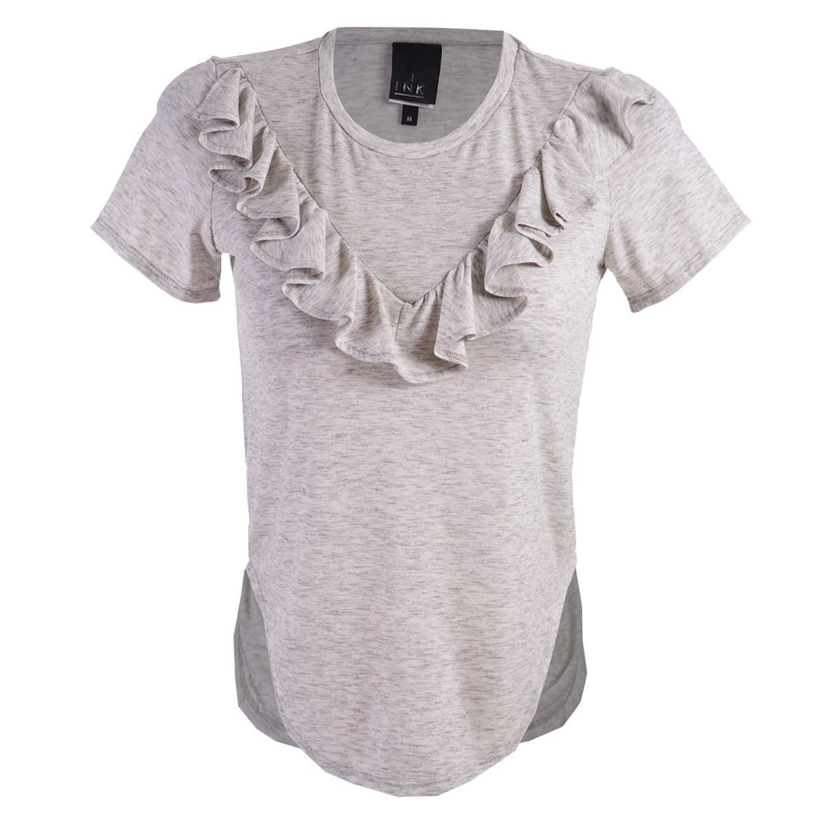 Blusa con Olan en Pecho Ink