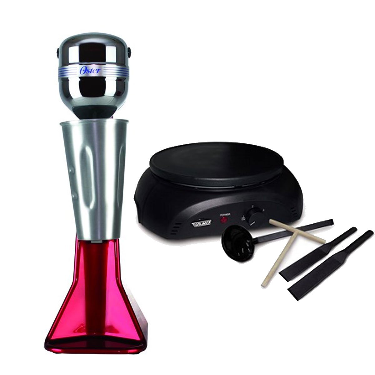 Paquete Fuente de Sodas Oster y Crepera Turmix
