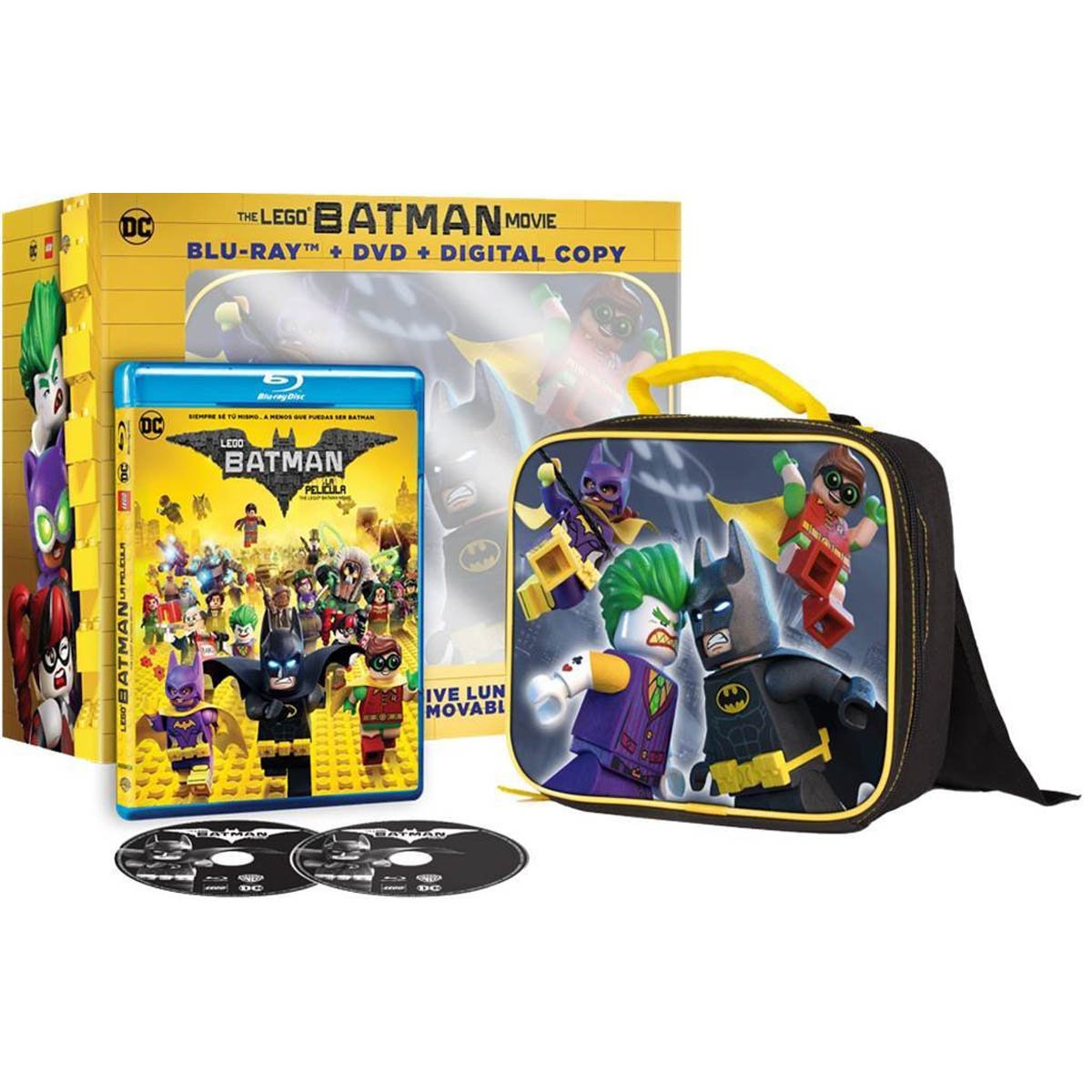 Lunchbox+Br+Dvd+Dc Lego Batman la Pelicula