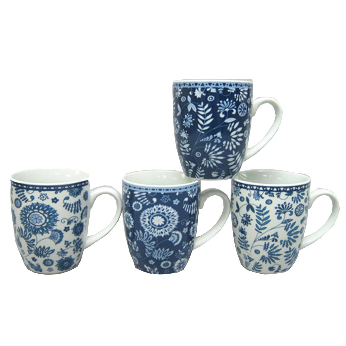 Taza Flores Azules Diferentes Modelos Markenporzellan