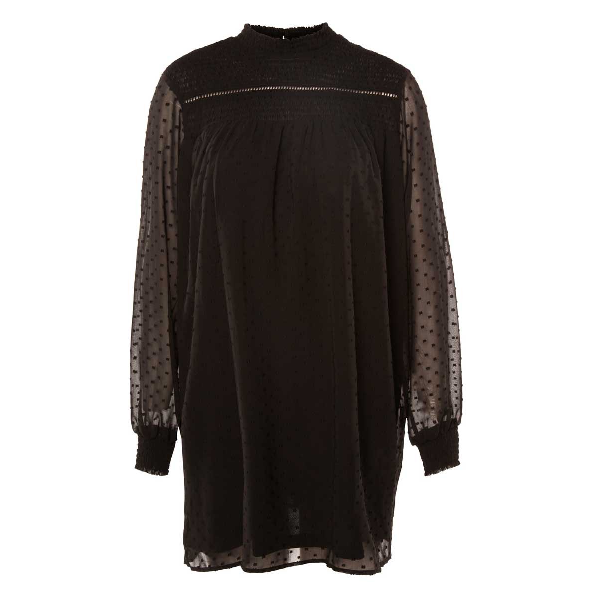 Vestido Manga Transparente Dex