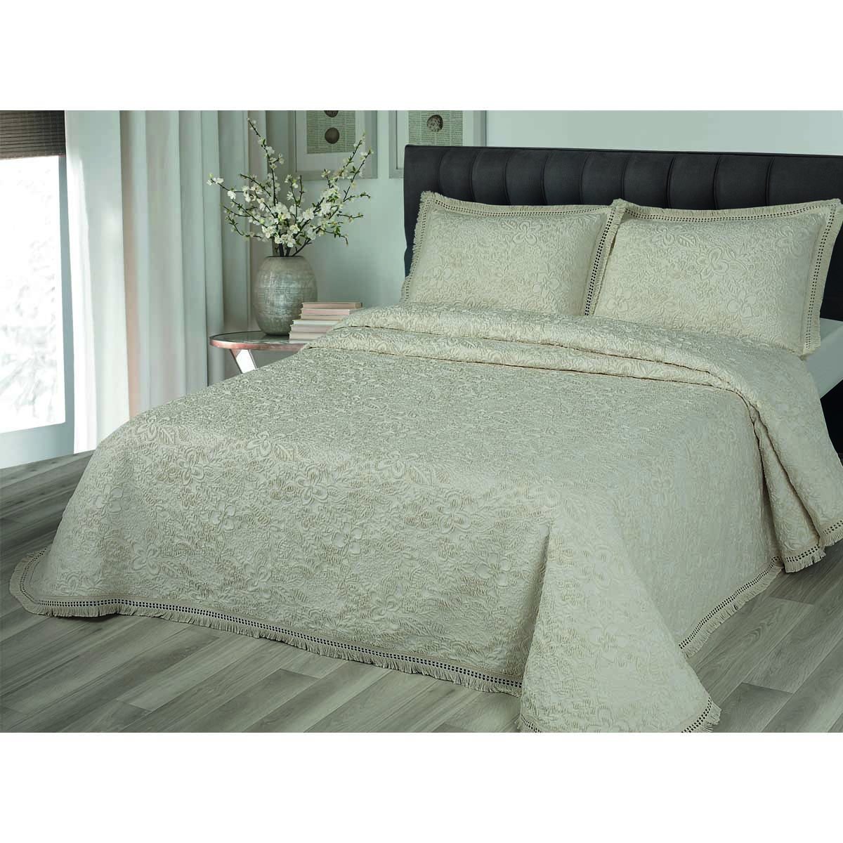 Colcha Ecru Lumatex - King Size