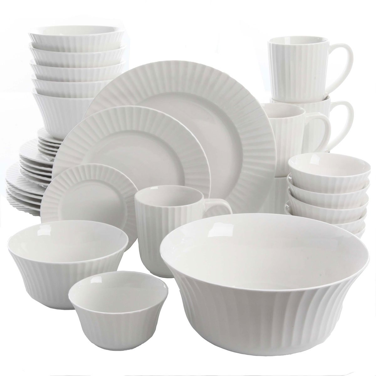 Vajilla Excella 38 Piezas Blanco Gibson