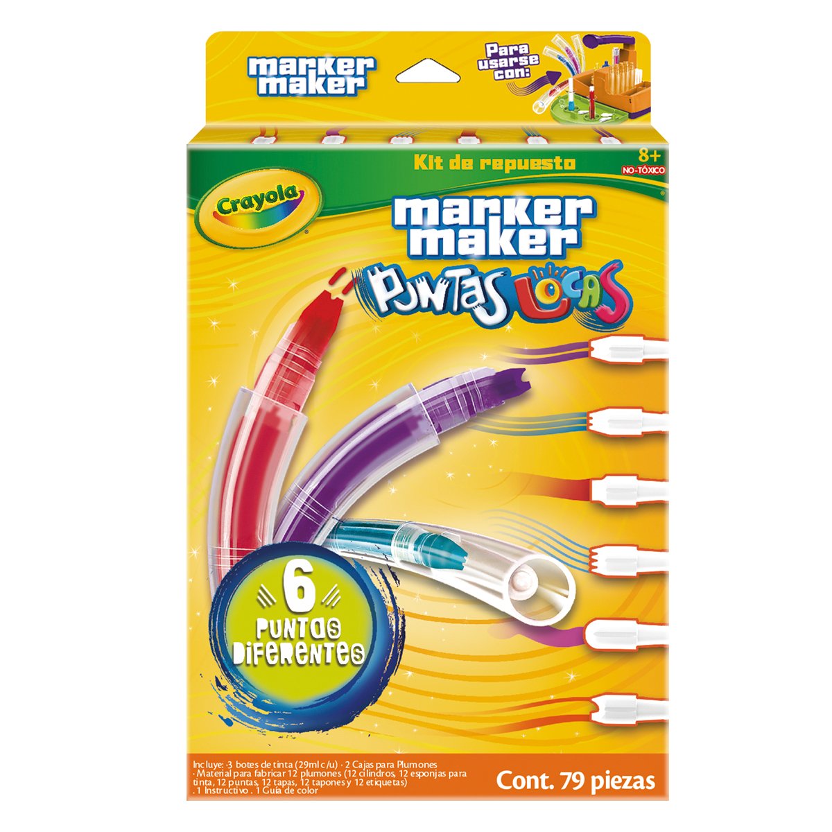 Refill Marker Maker Puntas Locas Crayola