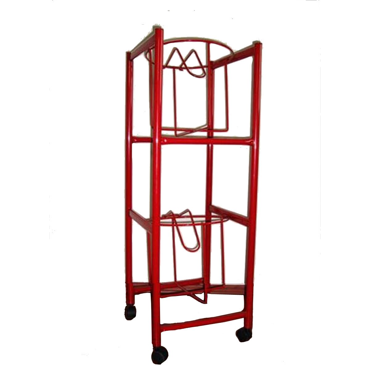 Portagarrafón con Ruedas, Rojo España Doble Portagarrafón