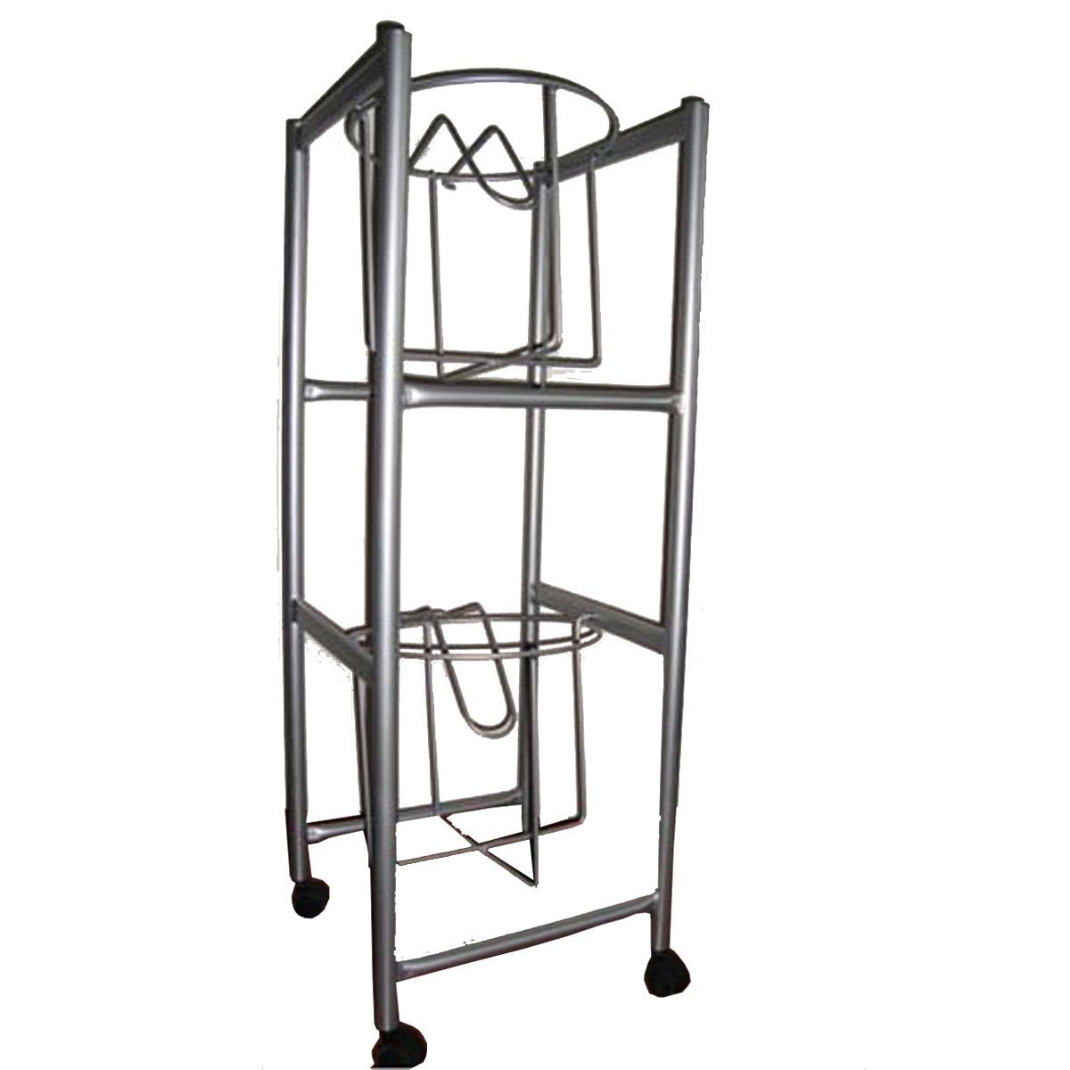 Portagarrafón con Ruedas España, Plata con Doble Portagarrafón