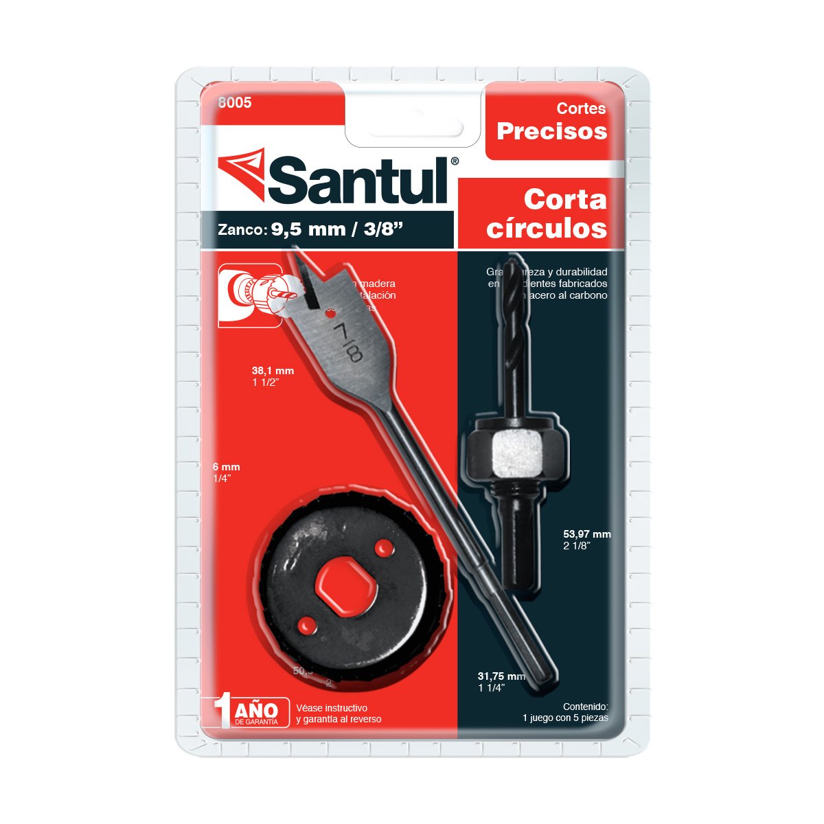 Santul 8005 Juego de 3 Pzs para Instalar Cerraduras