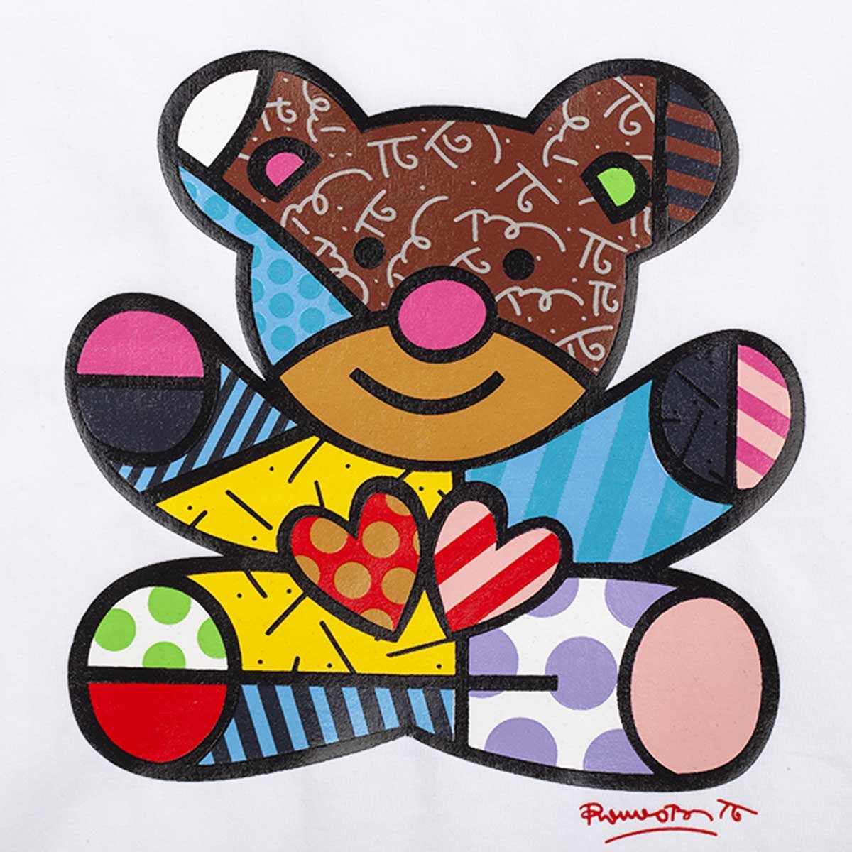Playera Estampada Oso Romero Britto