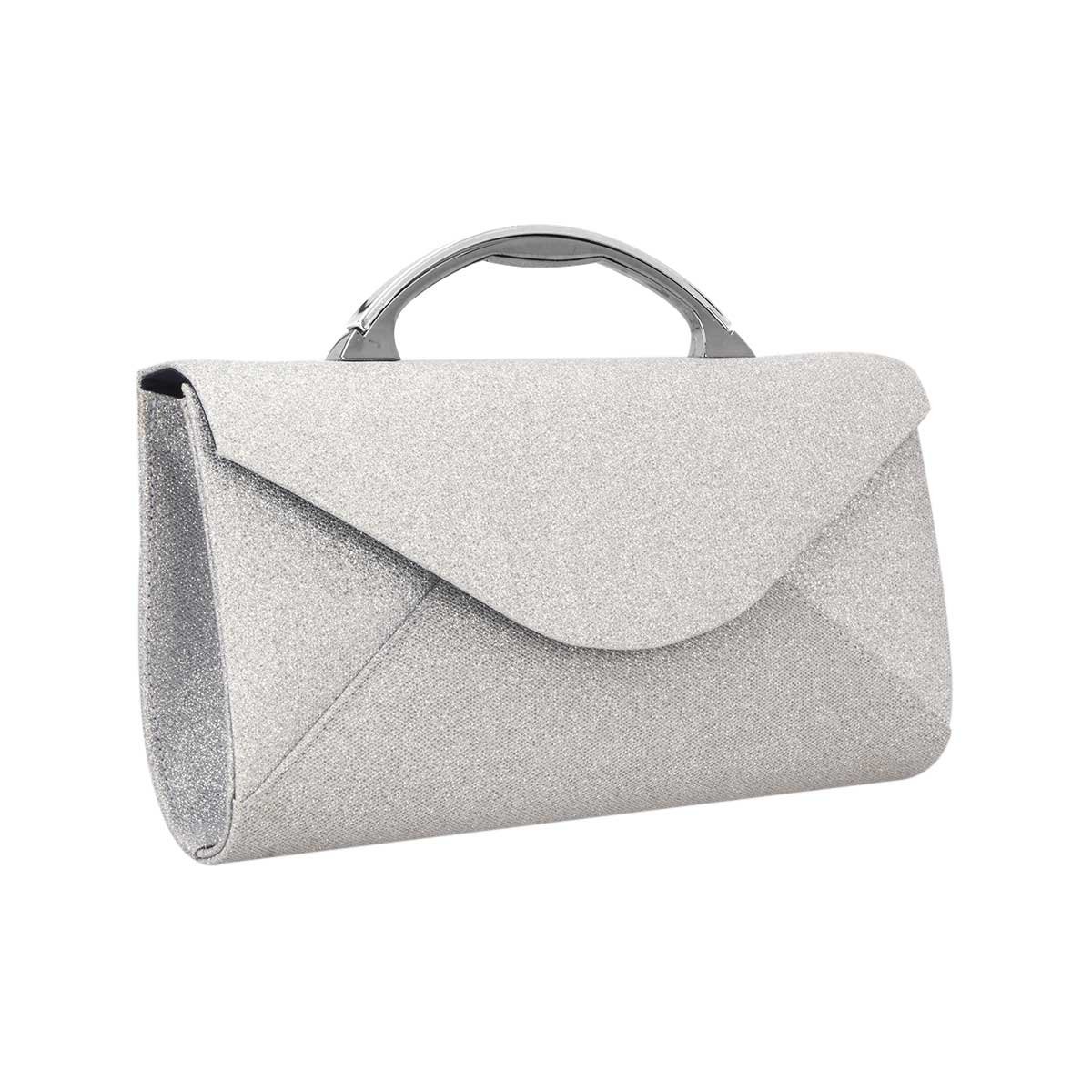 Bolso de Fiesta Plateado Lauvier