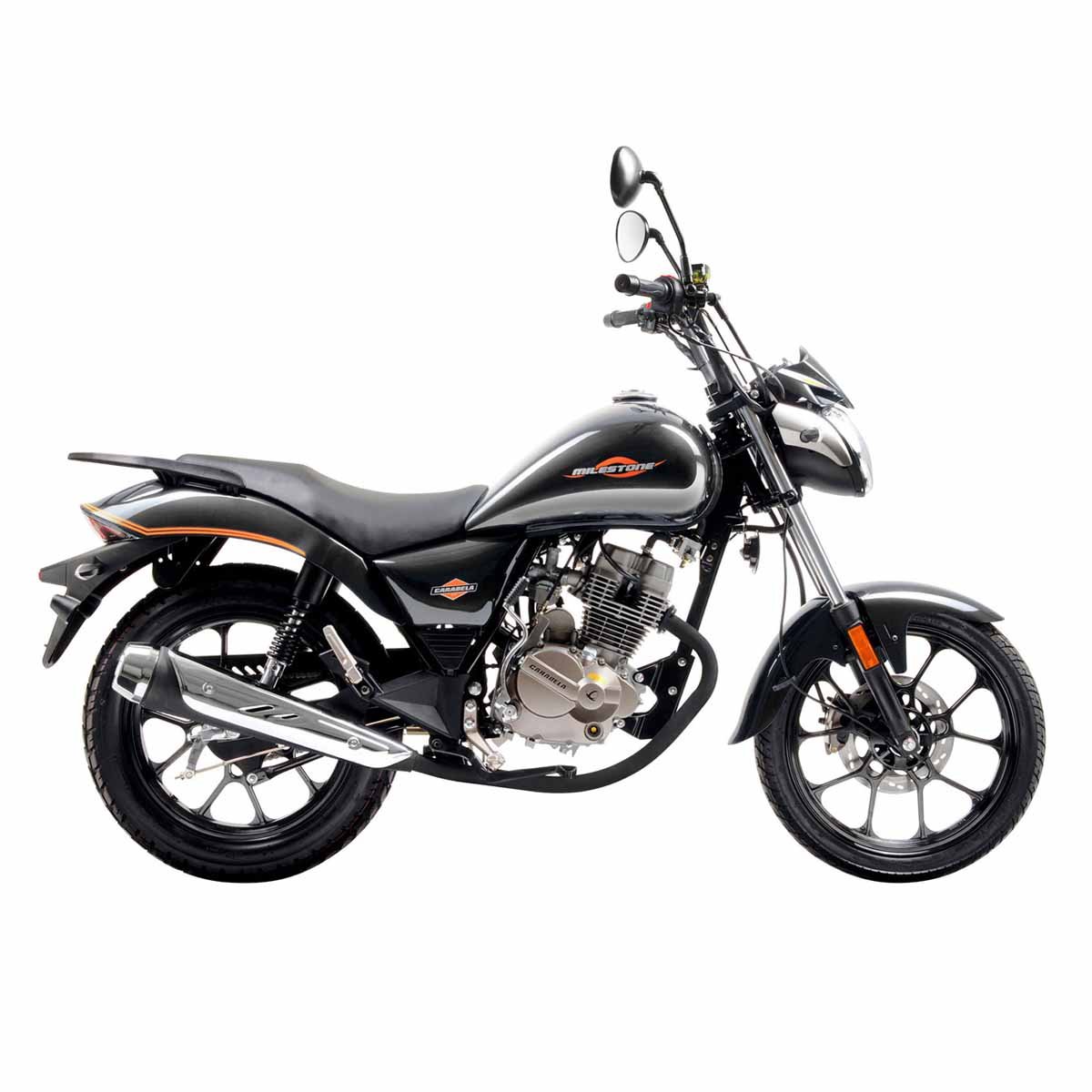 Motocicleta Milestone Negra 150 Cc Carabela