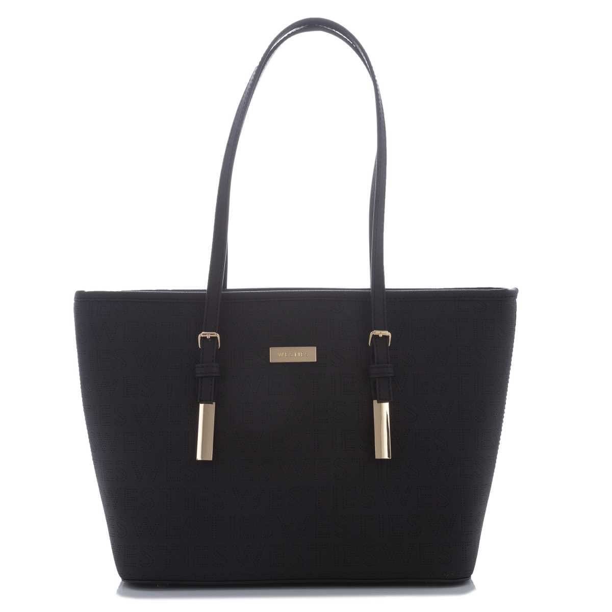 Bolsa Tote Negra Westies