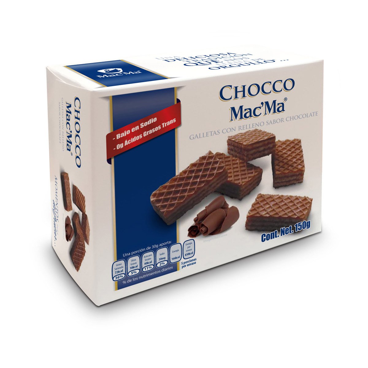 Galletas Wafer Chocco 150G Macma