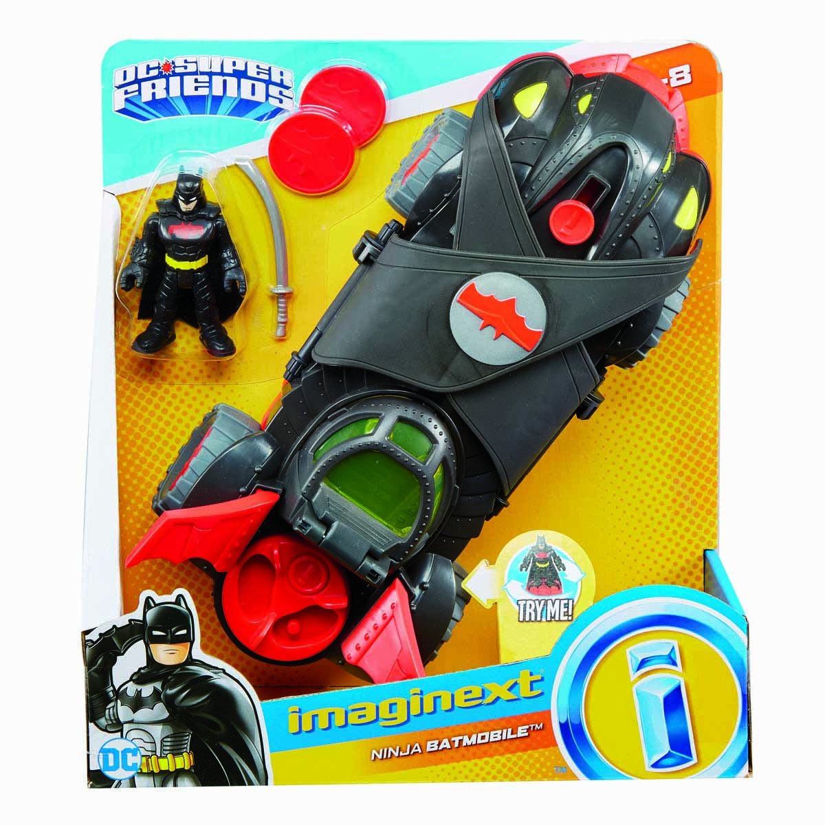 Fisher Price Imaginext Batimóvil Ninja Mattel