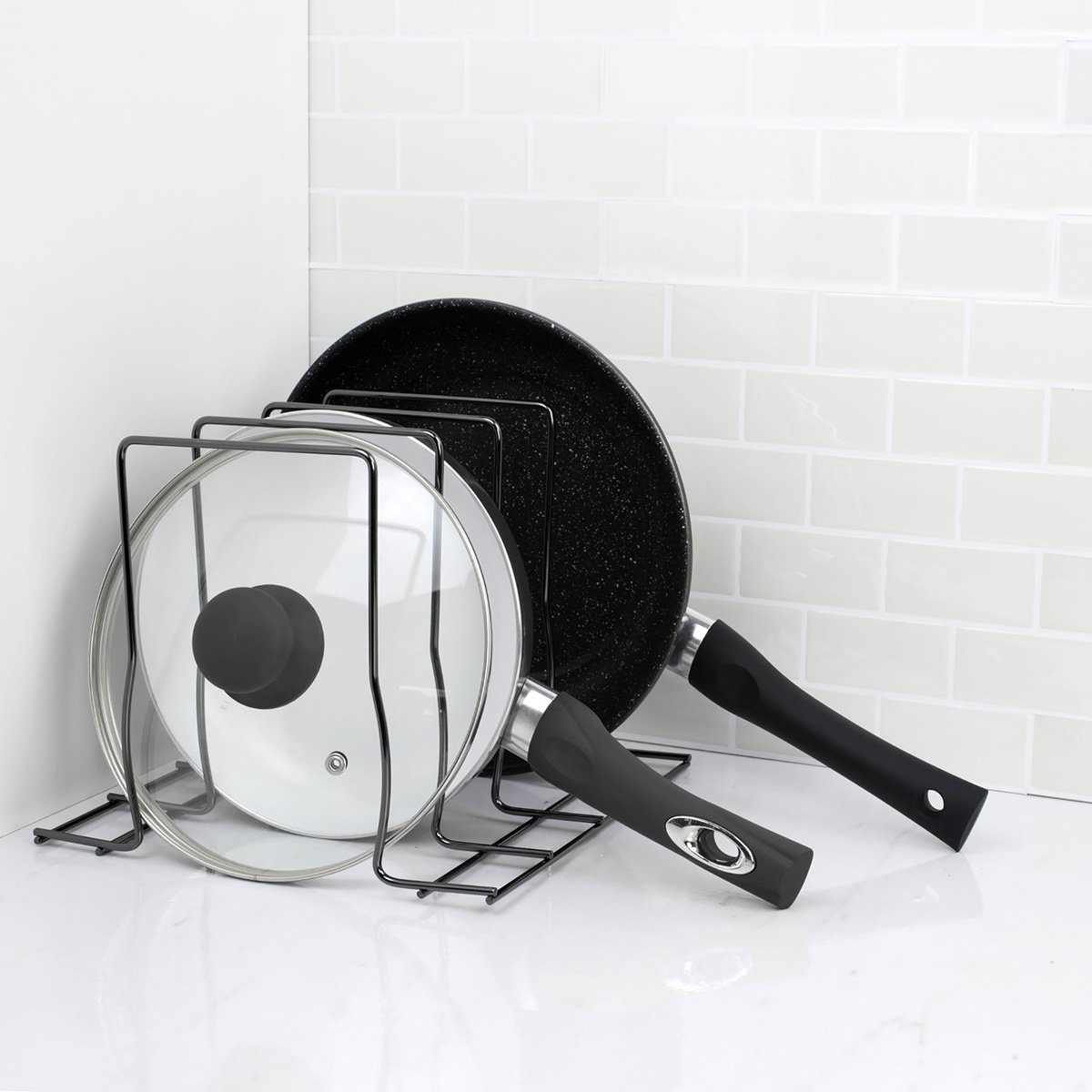 Organizador De Tapas Metal Pr44514 Home Basic Hds