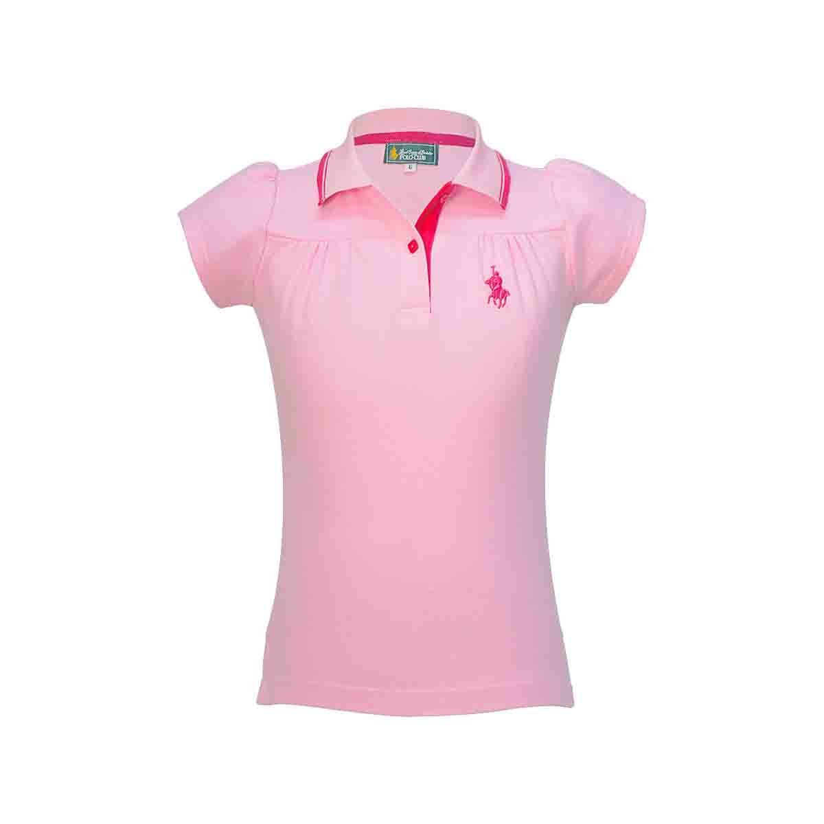 Playera con Manga Corta Color Rosa Claro Royal Polo Club