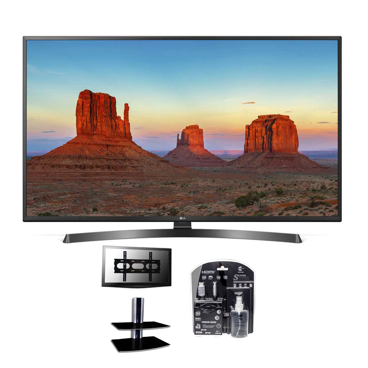 Paquete Pantalla Led Lg 49" 4K Uhd 49Uk6250Pub+ Mueble de Pared y ...