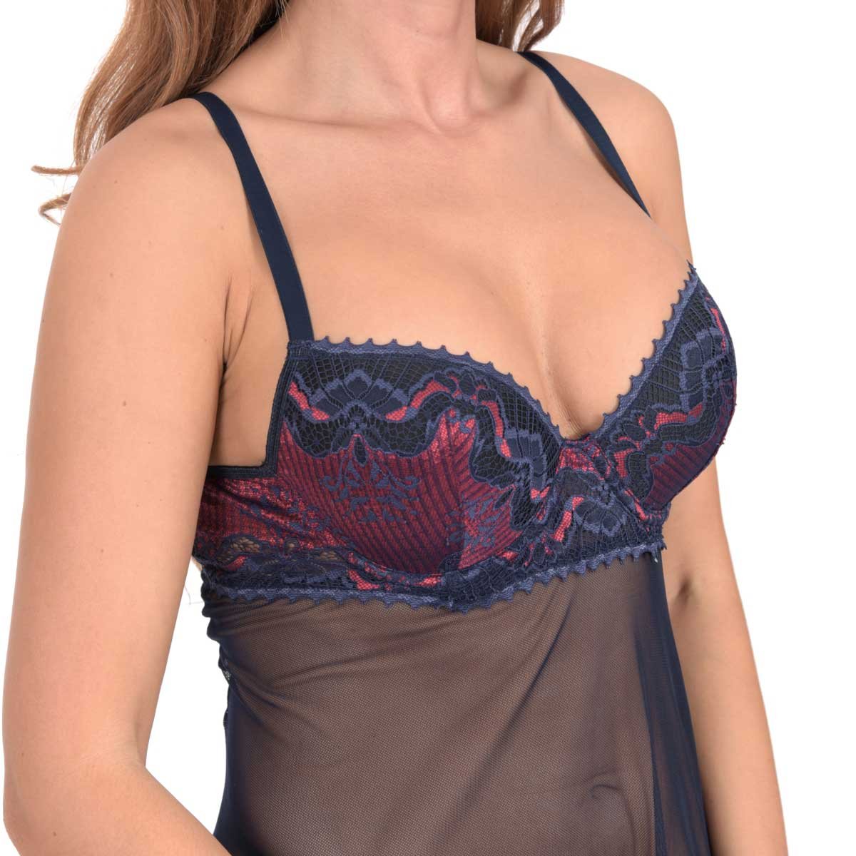 Baby Doll con Transparencia Escante