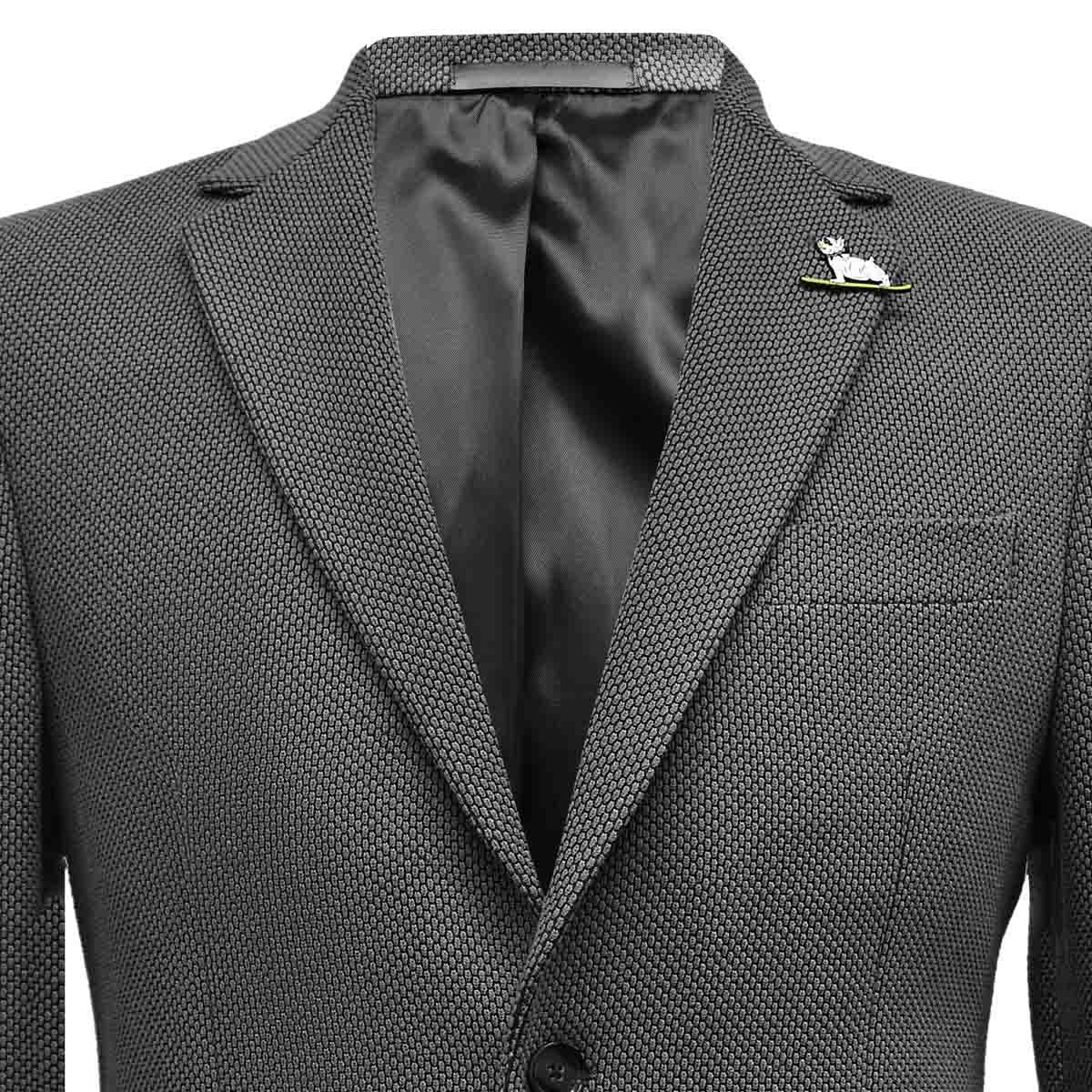 Saco Corte Slim Color Gris Claro C71