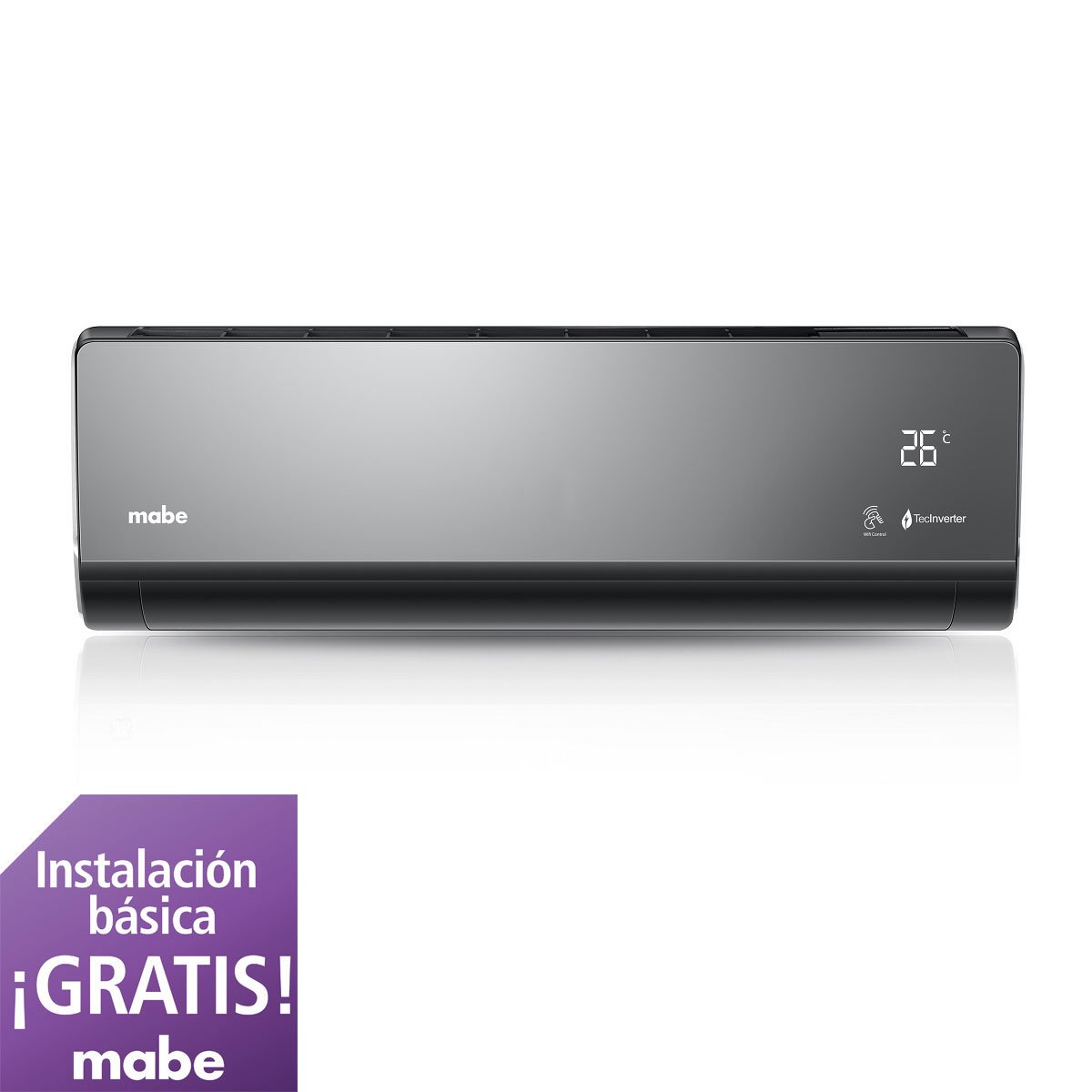 Minisplit Inverter 12000 Btus Espejo Mabe