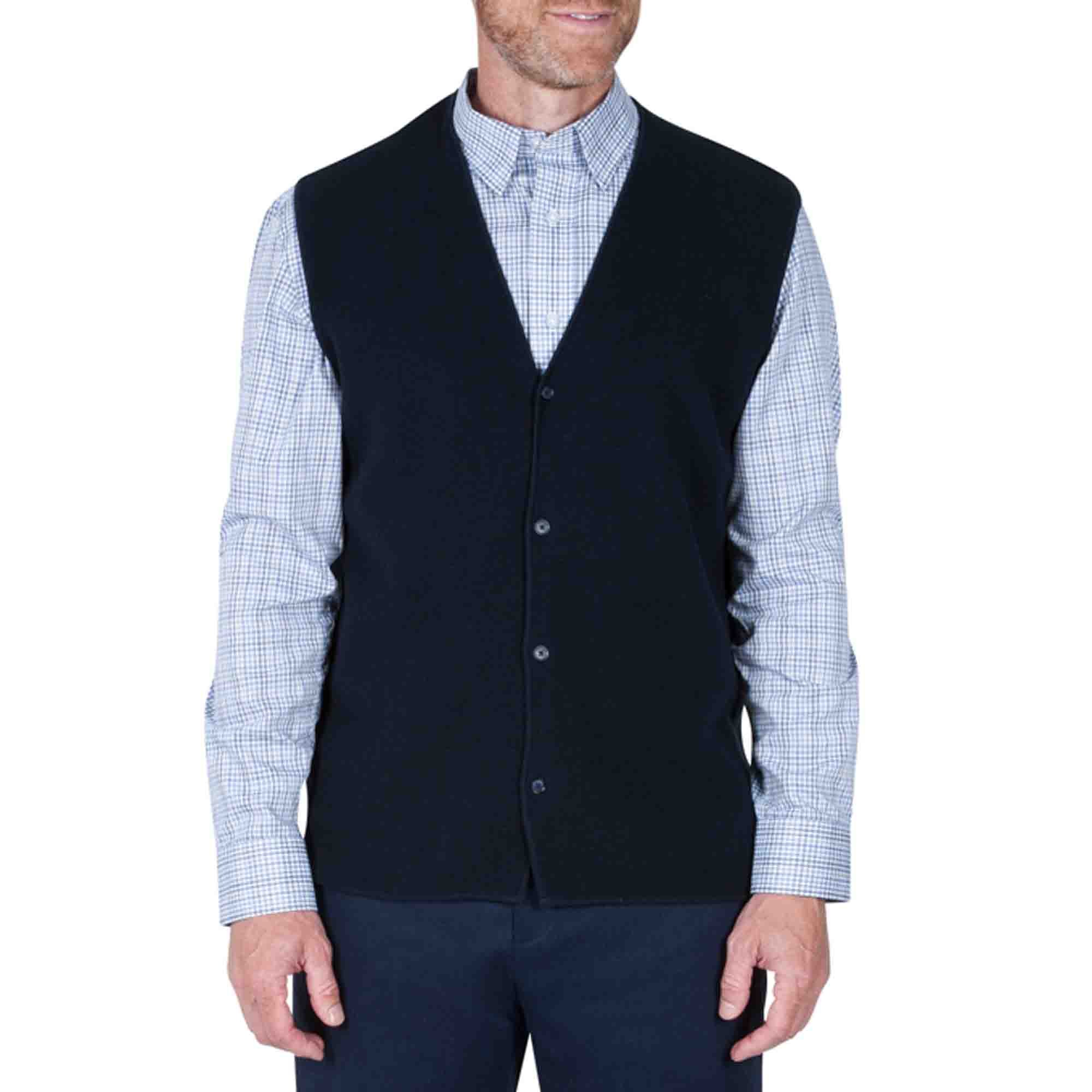 Chaleco de Punto con Botones Delanteros Haggar