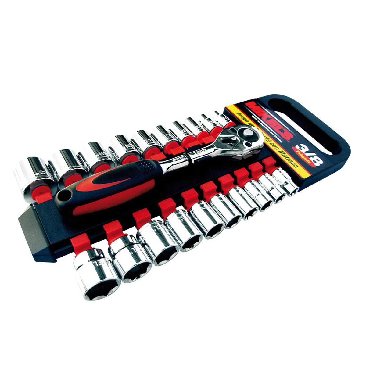 Juego de Dados con Matraca 3/8? 22 Pzas Mikels