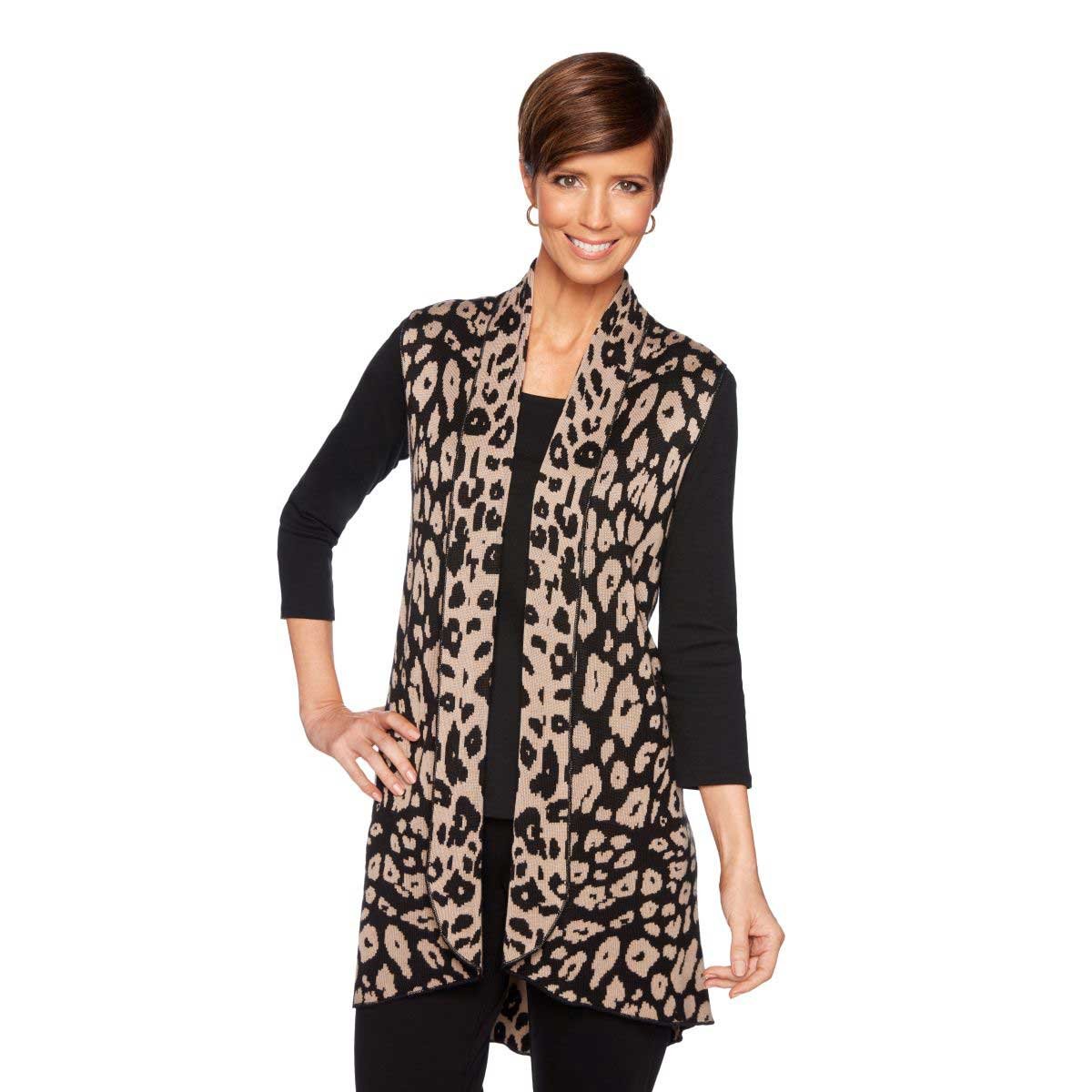 Ensamble Blusa Y Chaleco Estampado Ruby Rd para Dama