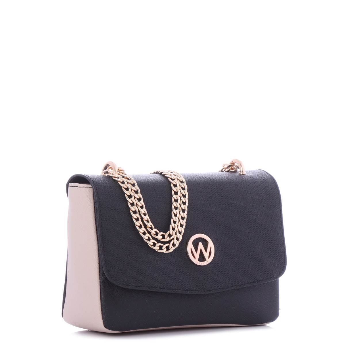 Cross Body Negra/multi con Asa Metálica Westies