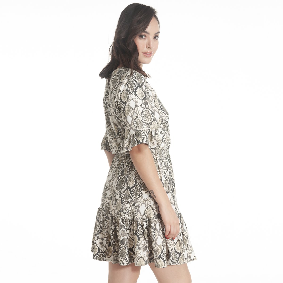 Vestido Animal Print Sbh By Sarah Bustani