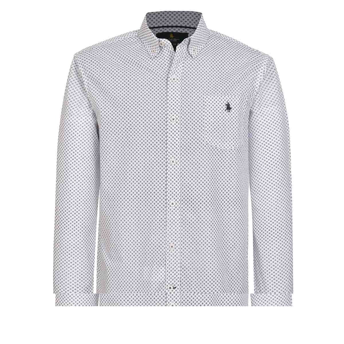 Camisa Manga Larga Blanco Polo Club para Caballero