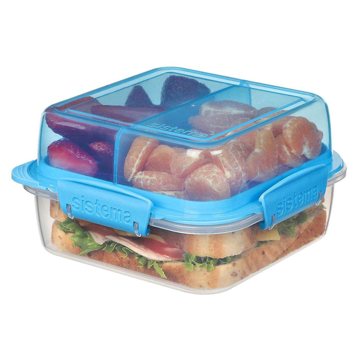 Hermético Lunch Stack Doble Cuad 1.24 Lt Sistema