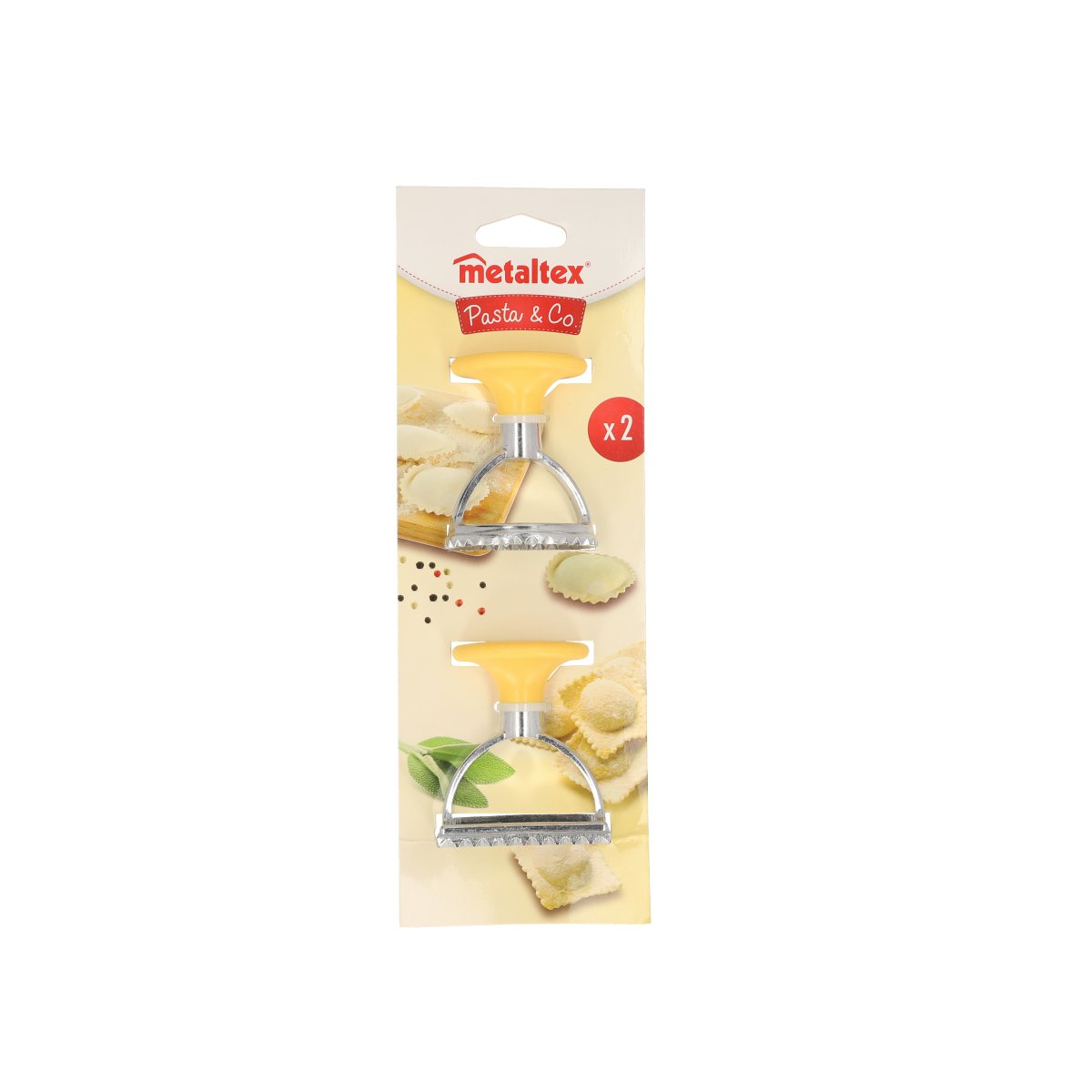 Juego 2 Cortadores de Ravioli Metaltex