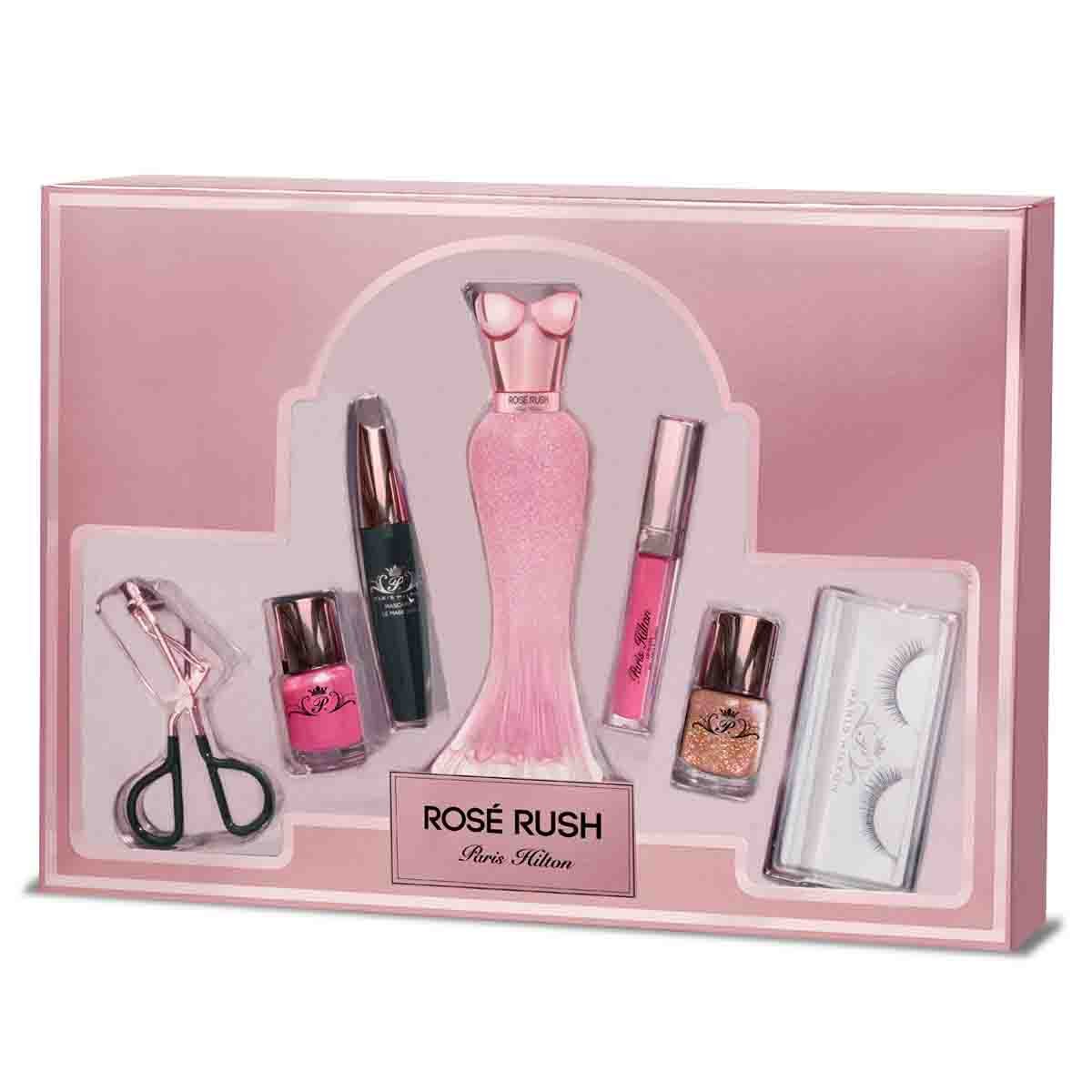 Estuche para Dama Paris Hilton Rose Rush Edp 100 Ml + Make Up Set