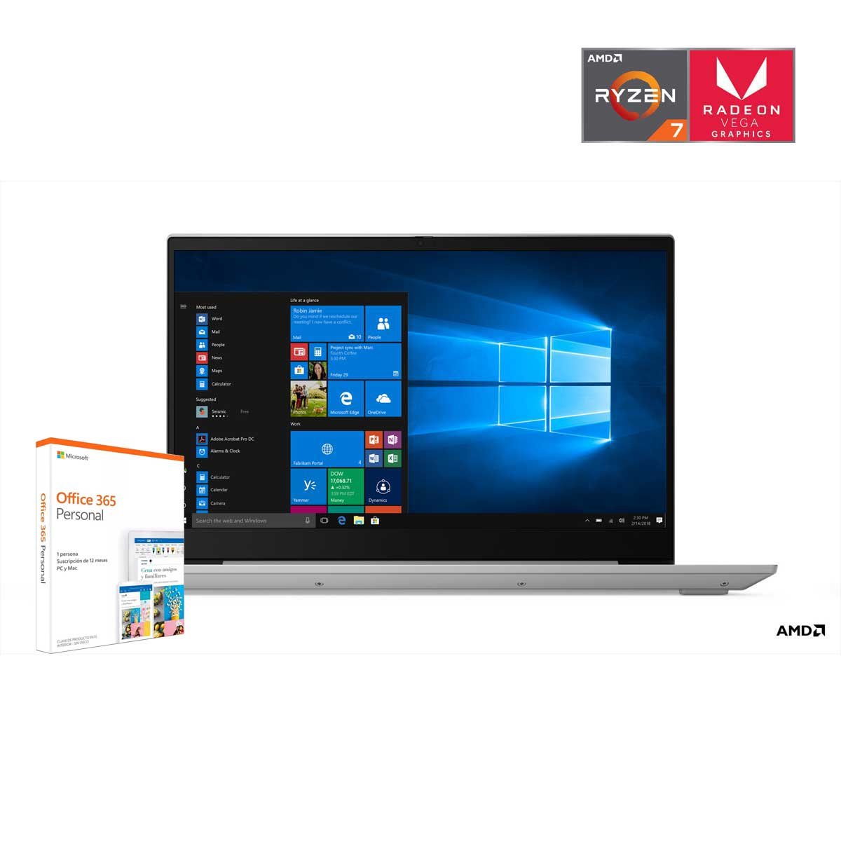 Paquete Laptop Lenovo S340-15Api+ Office 365 Personal