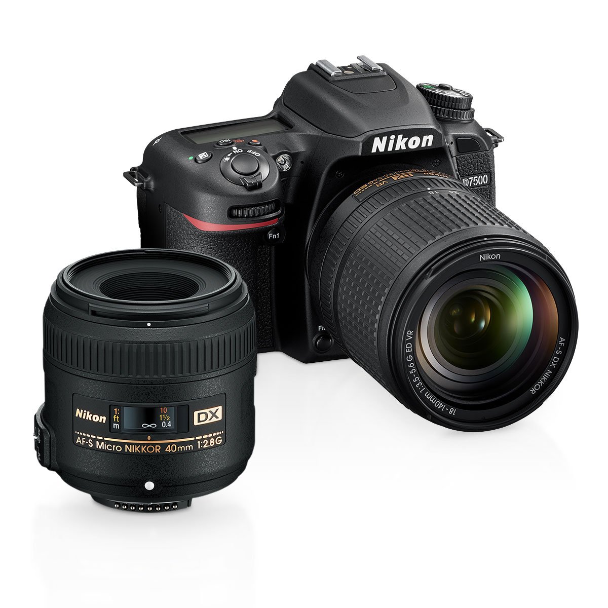 Kit Cámara D7500+ Lente 18-140 y 40Mm Nikon