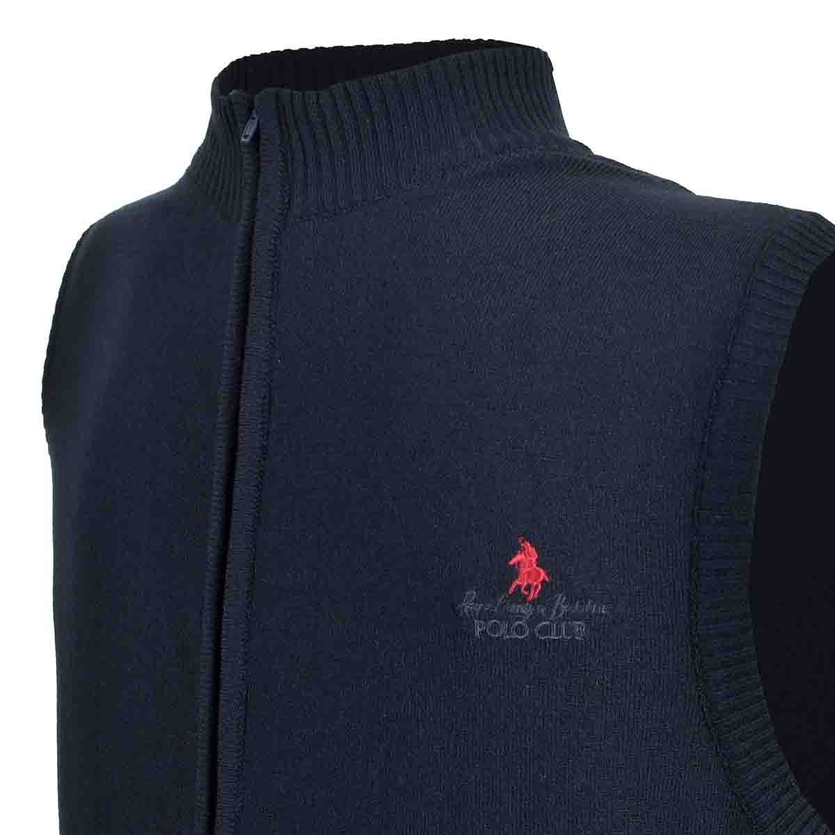 Chaleco Básico Abierto con Cierre Polo Club