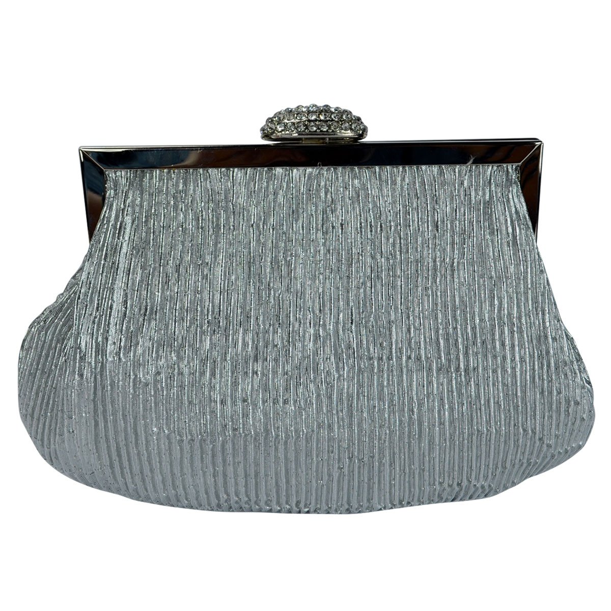 Cartera Plateada con Pedrería Huser