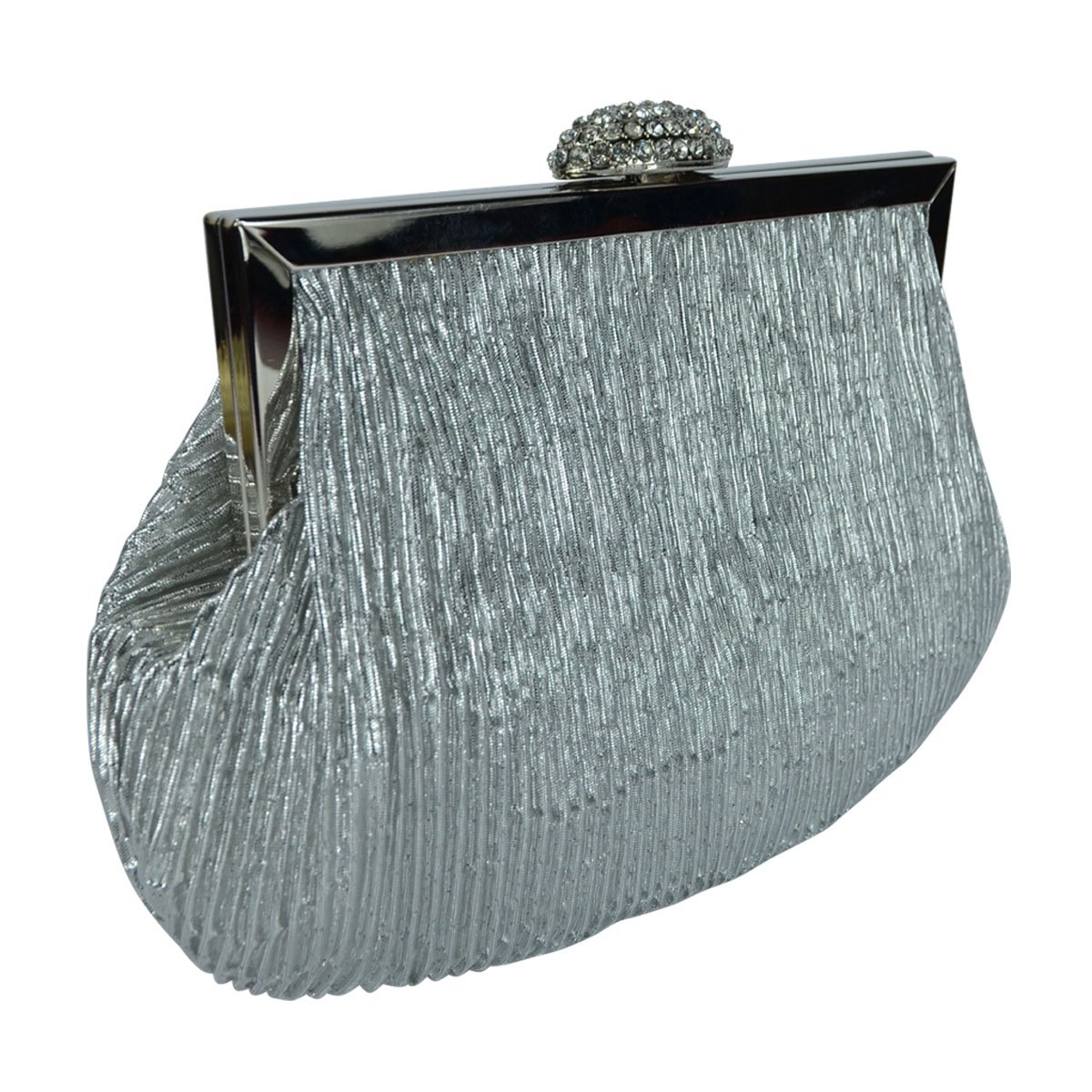 Cartera Plateada con Pedrería Huser