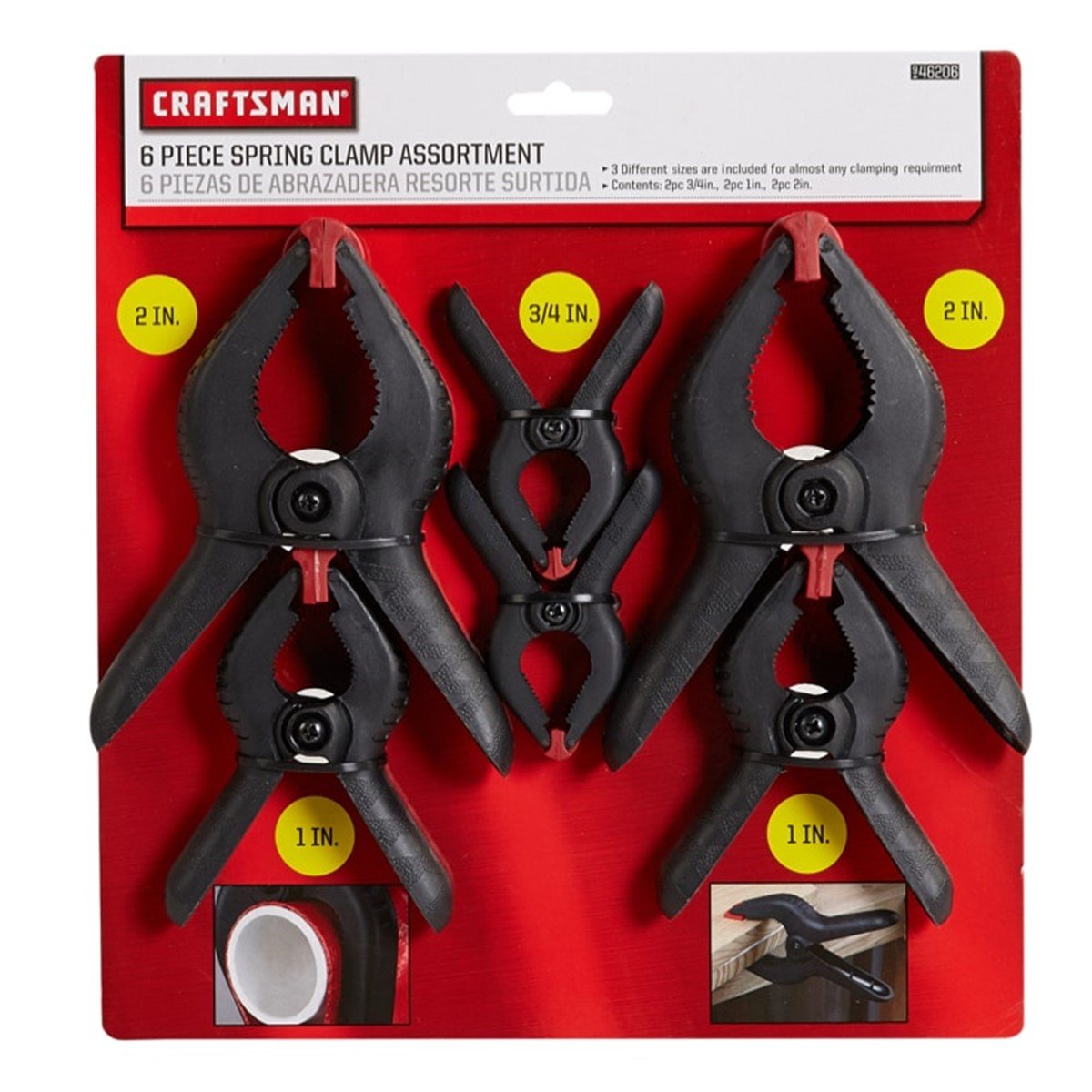 Juego de Abrazaderas de Resorte (6 Pzs) Craftsman